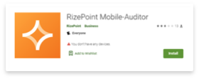 Installing Mobile Auditor – Rizepoint