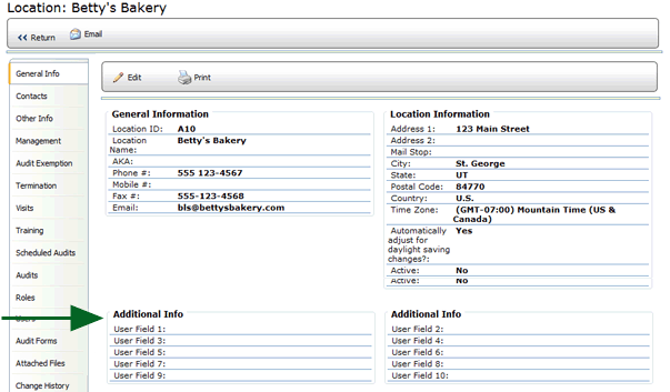 User-Defined Fields – Rizepoint